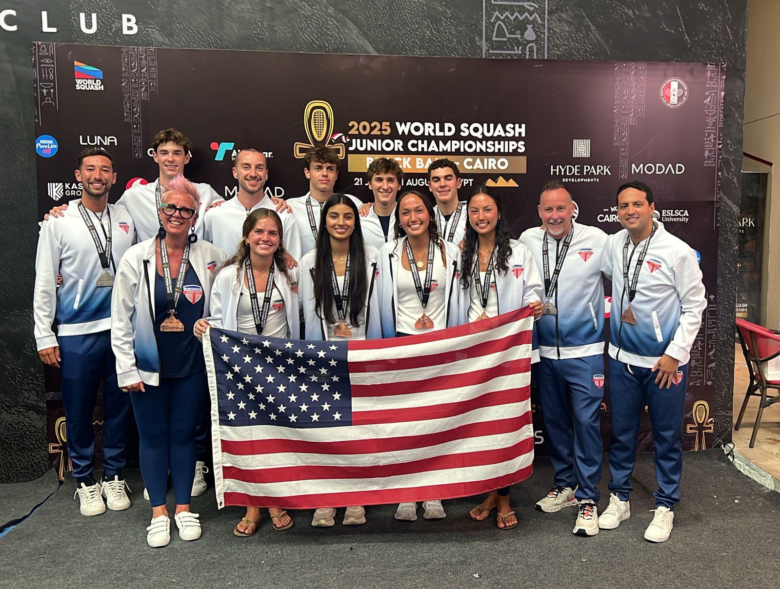 U.S. Men Earn Historic World Junior Teams Silver Medal; Women Take Home Bronze | Team USA Squash